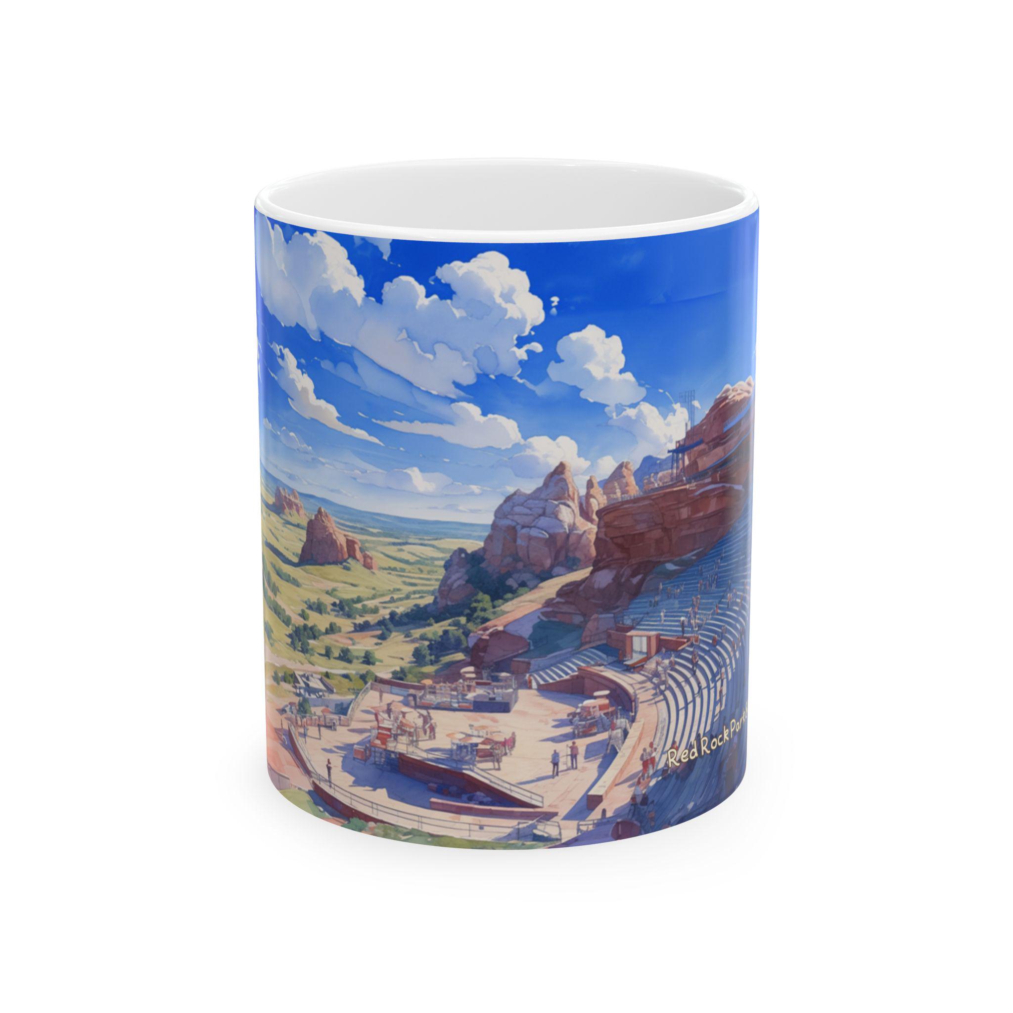 Red Rocks Park & Amphitheatre Mug - Scenic Coffee Cup Featuring Iconic ...