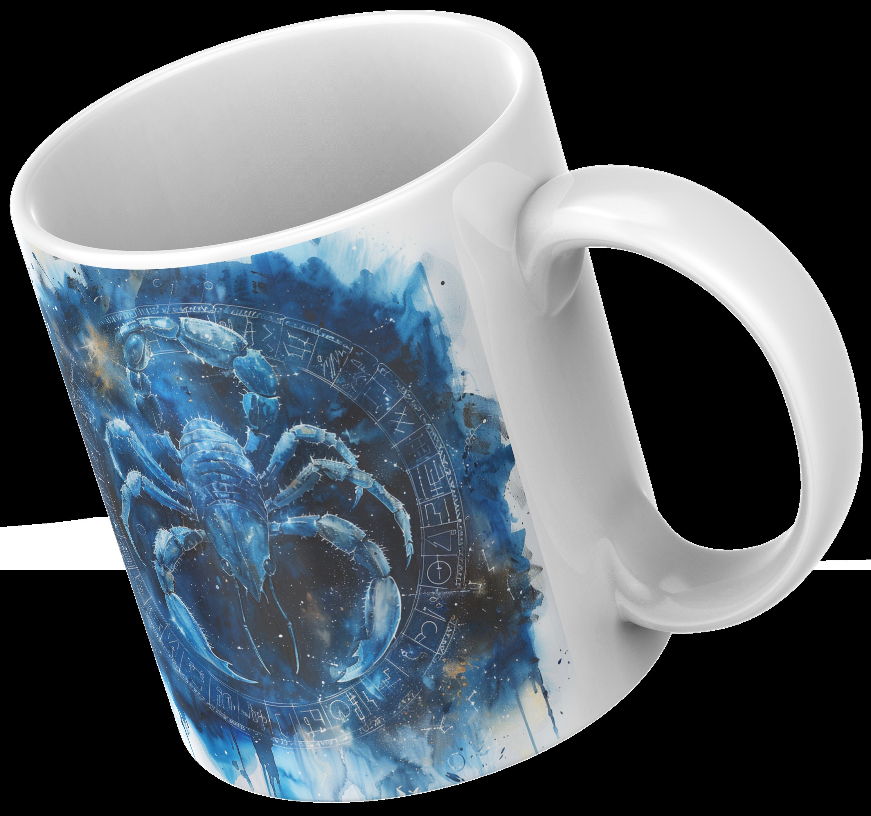 Scorpio's Mystique Ceramic Mug, Celestial Scorpion Coffee Cup, Zodiac ...