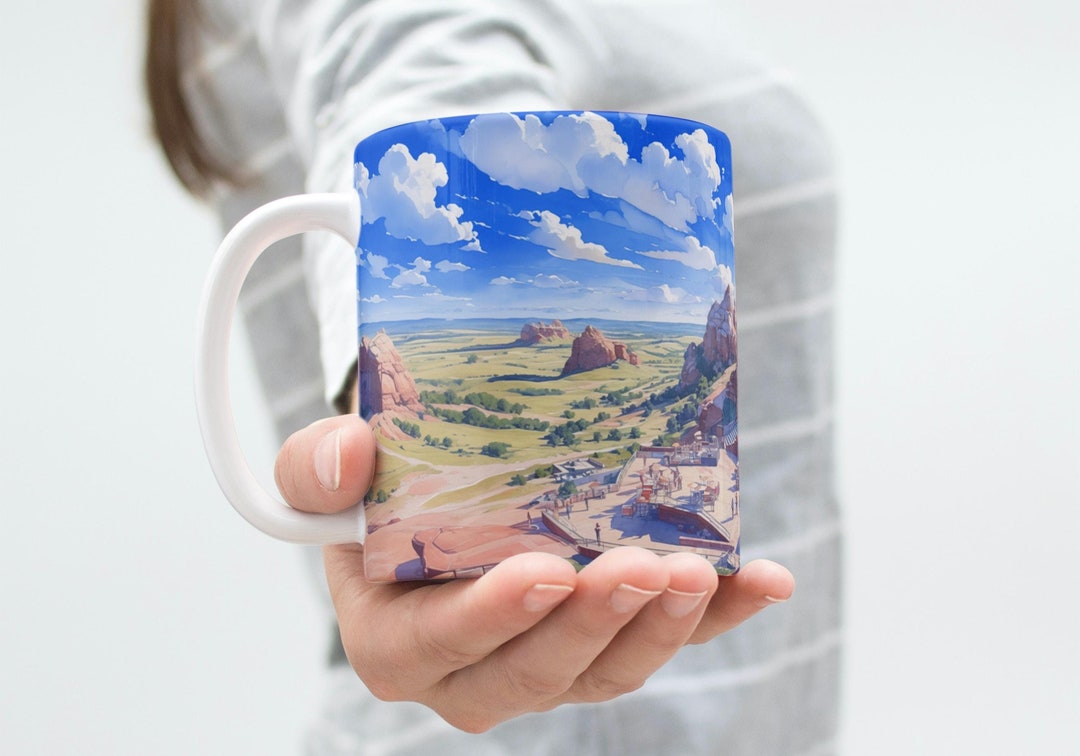 Red Rocks Park & Amphitheatre Mug - Scenic Coffee Cup Featuring Iconic ...