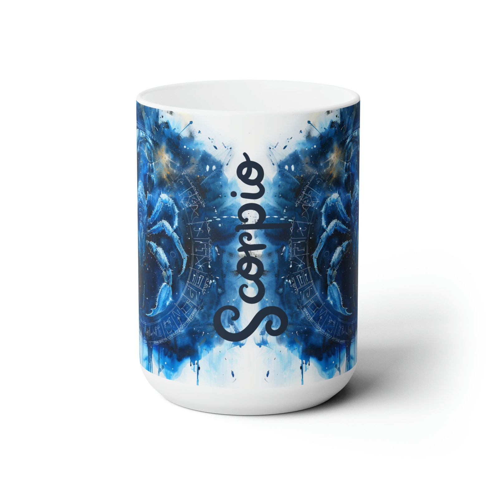 Scorpio's Mystique Ceramic Mug, Celestial Scorpion Coffee Cup, Zodiac ...