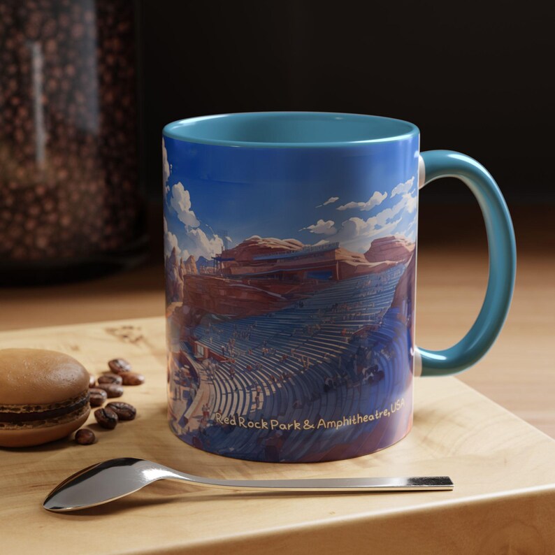 Red Rocks Park & Amphitheatre Mug - Scenic Coffee Cup Featuring Iconic ...