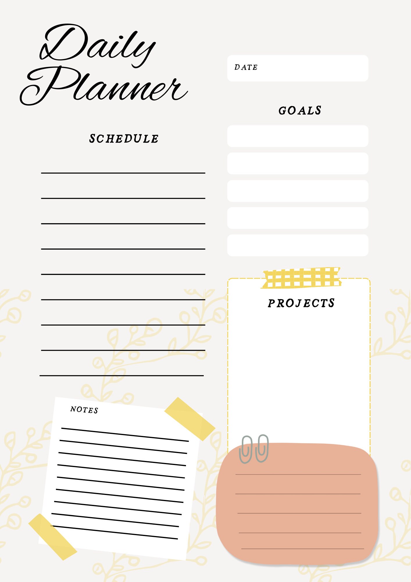 Floral Planner - Etsy