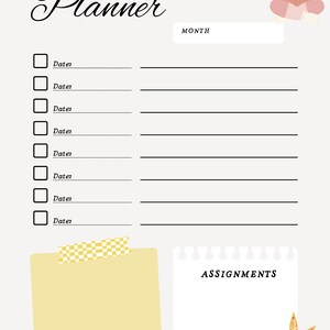 Floral Planner - Etsy