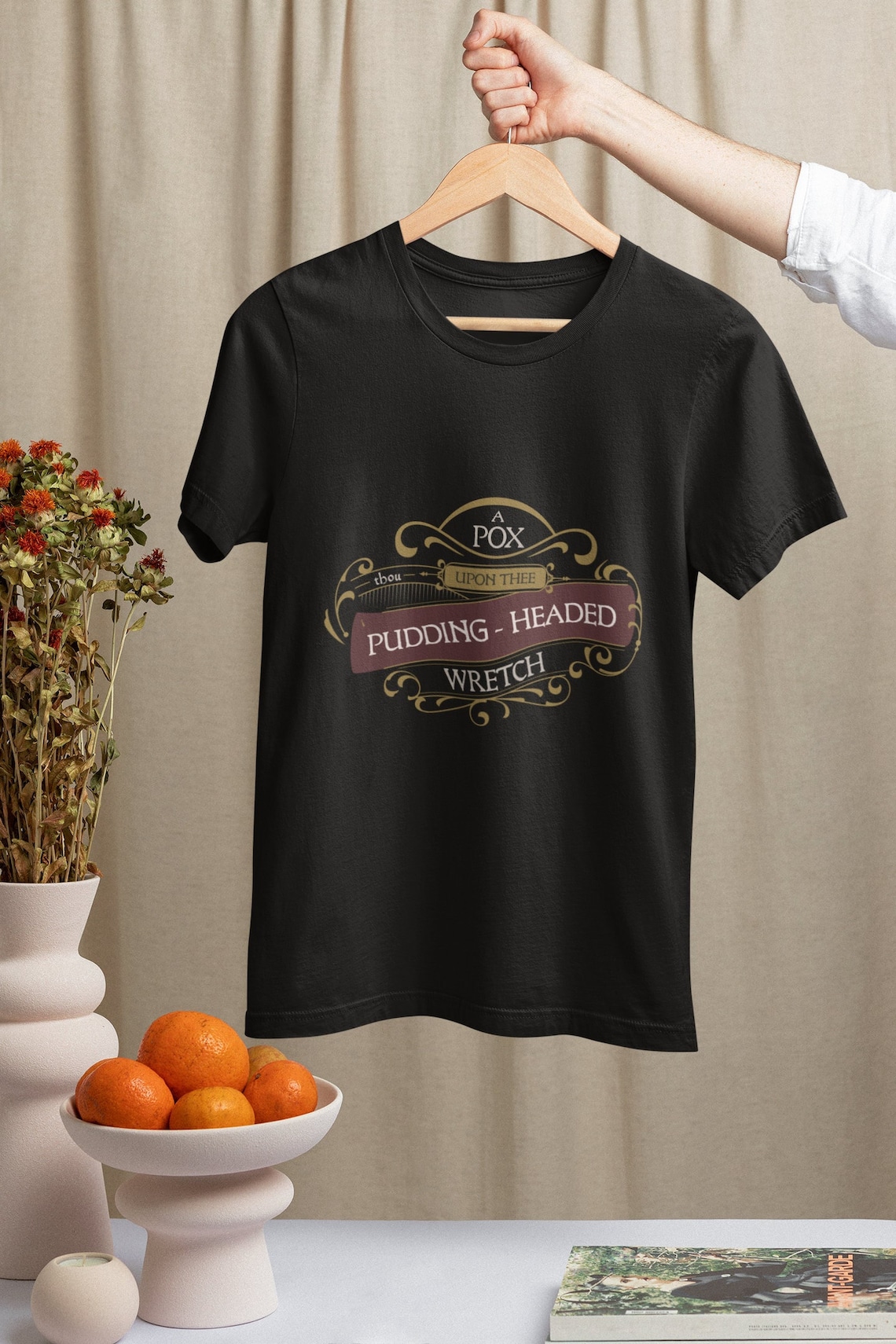 Shakespeare Insult Pox and Pudding-head Mens and Womens Jersey T-shirt ...