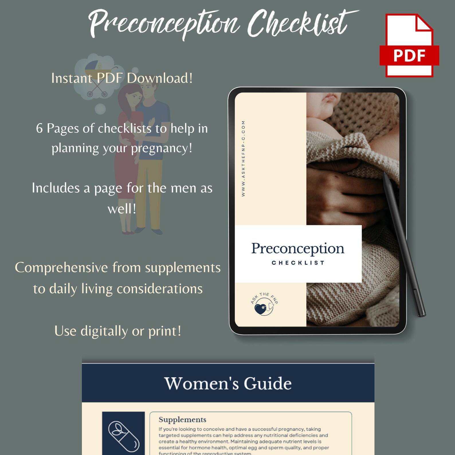 Preconception Checklist - Etsy