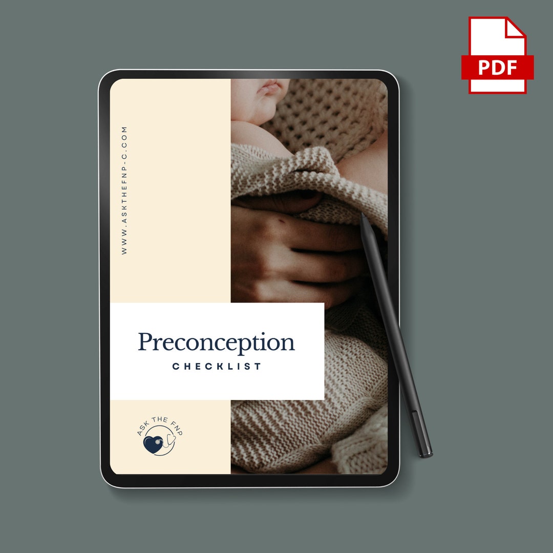 Preconception Checklist - Etsy