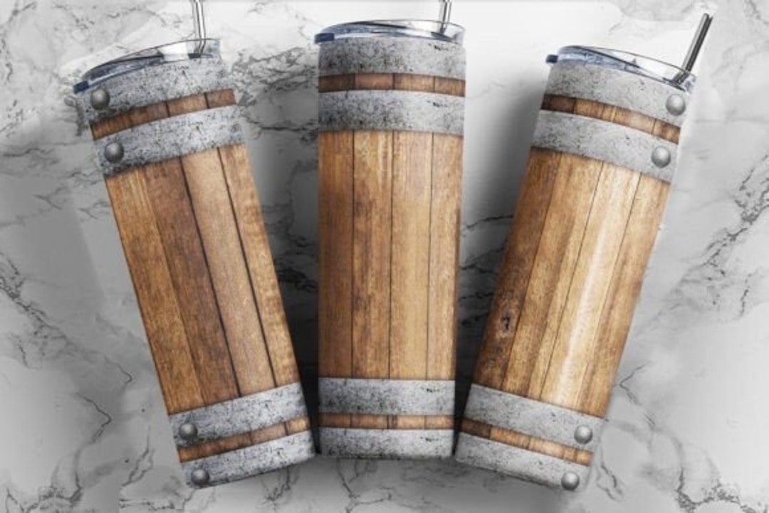Whiskey Barrel Tumbler Template Design - Etsy