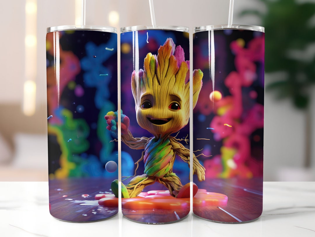 2 Baby Groot Tumbler Wrap, 20oz Skinny Tumbler Baby Groot Wrap PNG ...