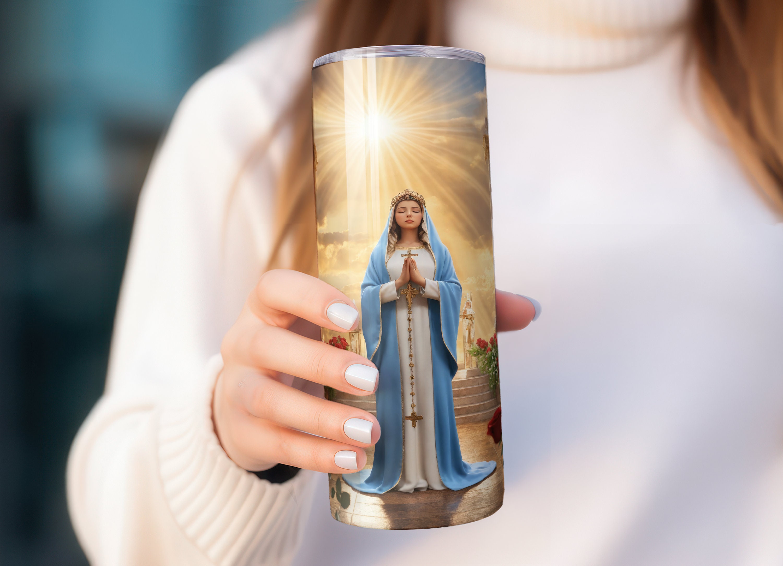Virgen De Guadalupe 20 Oz Sublimation Tumbler Design, 2023 Christmas ...