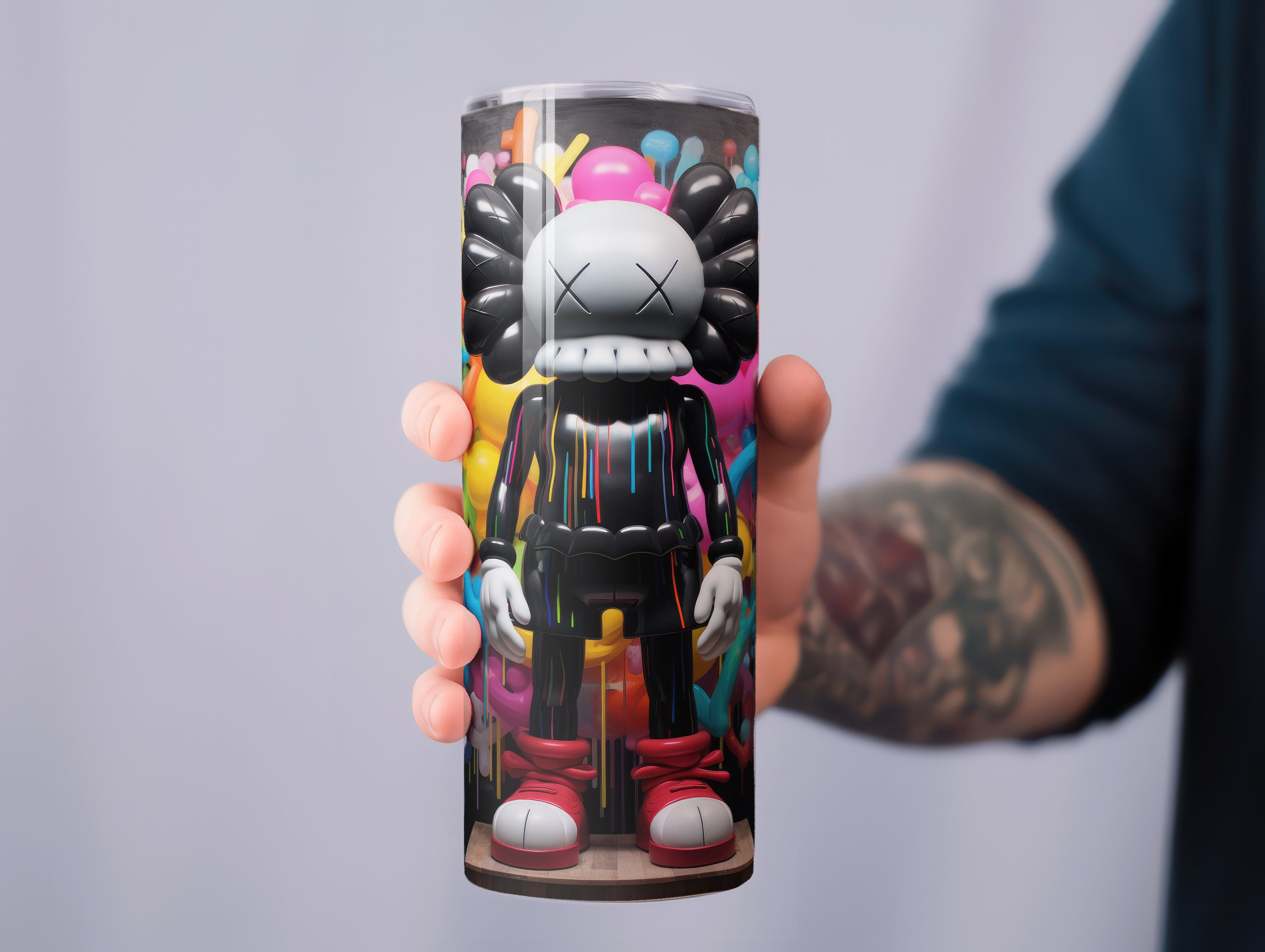 Kaws Tumbler Wrap, Sublimation Tumbler Design, Kaws Tumbler Wrap Design ...