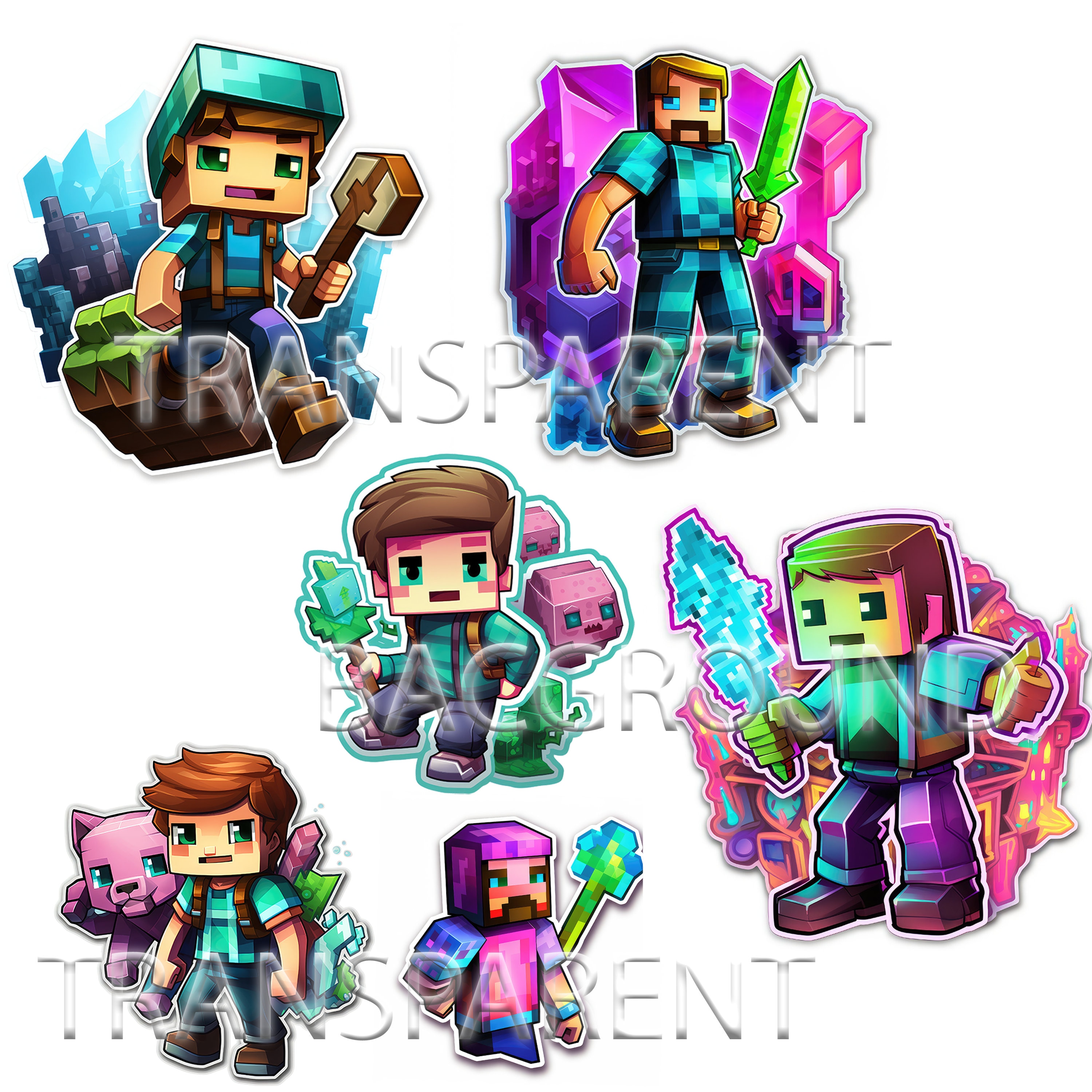 Minecraft,minecraft Stickers Png,transparent Background,laptop Stickers ...