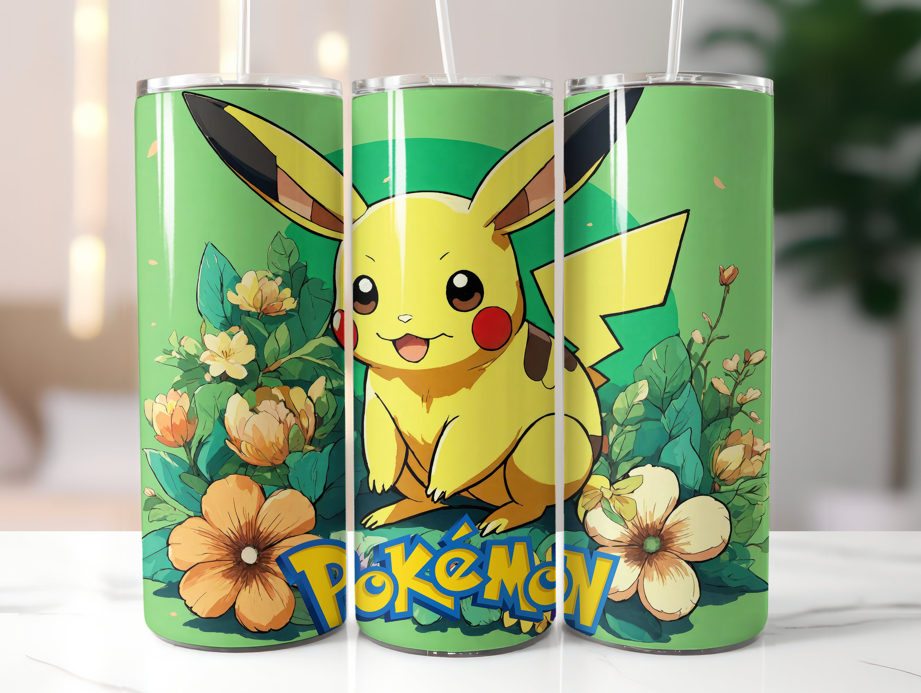 4 Pokemon Tumbler Wrap, 20oz Skinny Tumbler Pokemon Wrap PNG, Tumbler ...