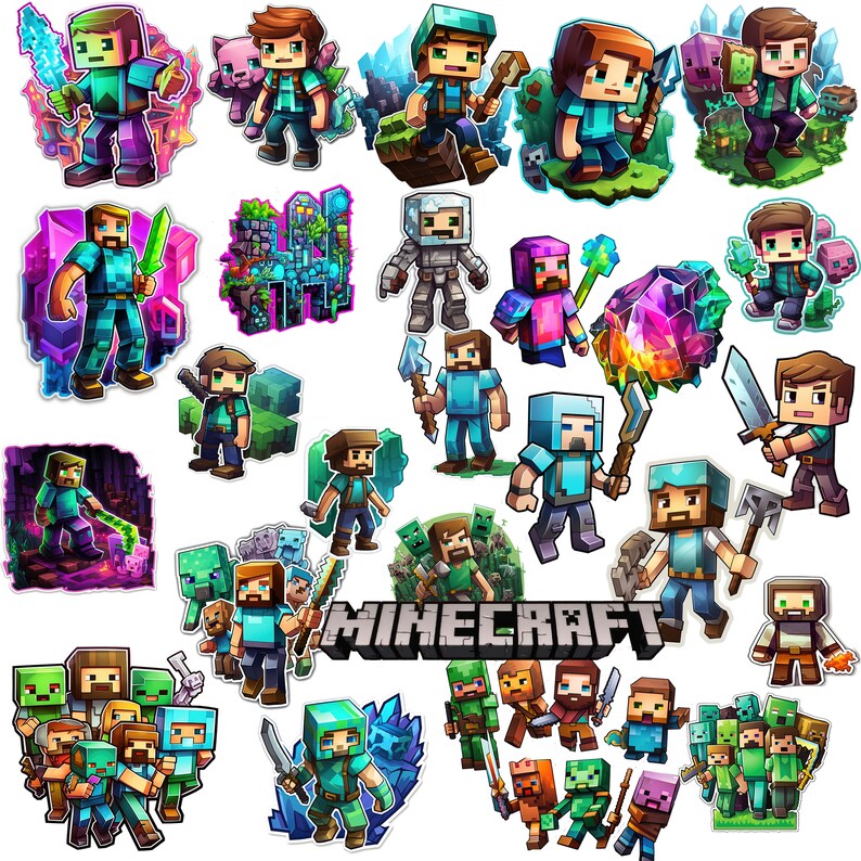 Minecraft,minecraft Stickers Png,transparent Background,laptop Stickers ...