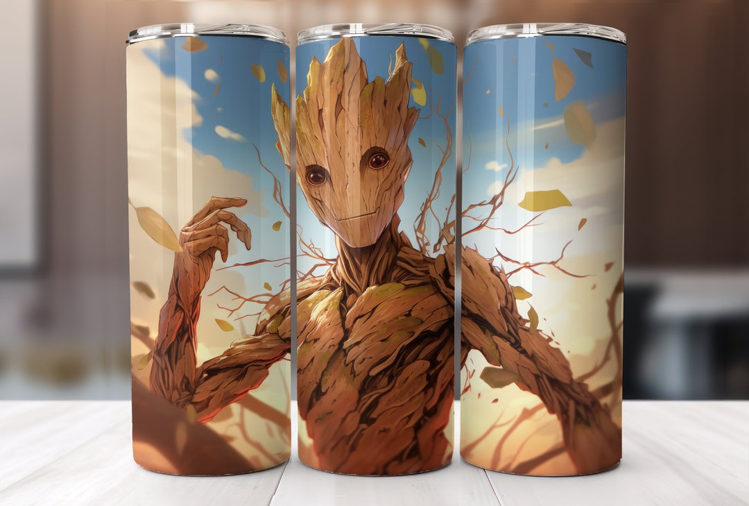 2 Groot Tumbler Wrap PNG, Groot Tumbler, Baby Yoda Wrap Sublimation ...