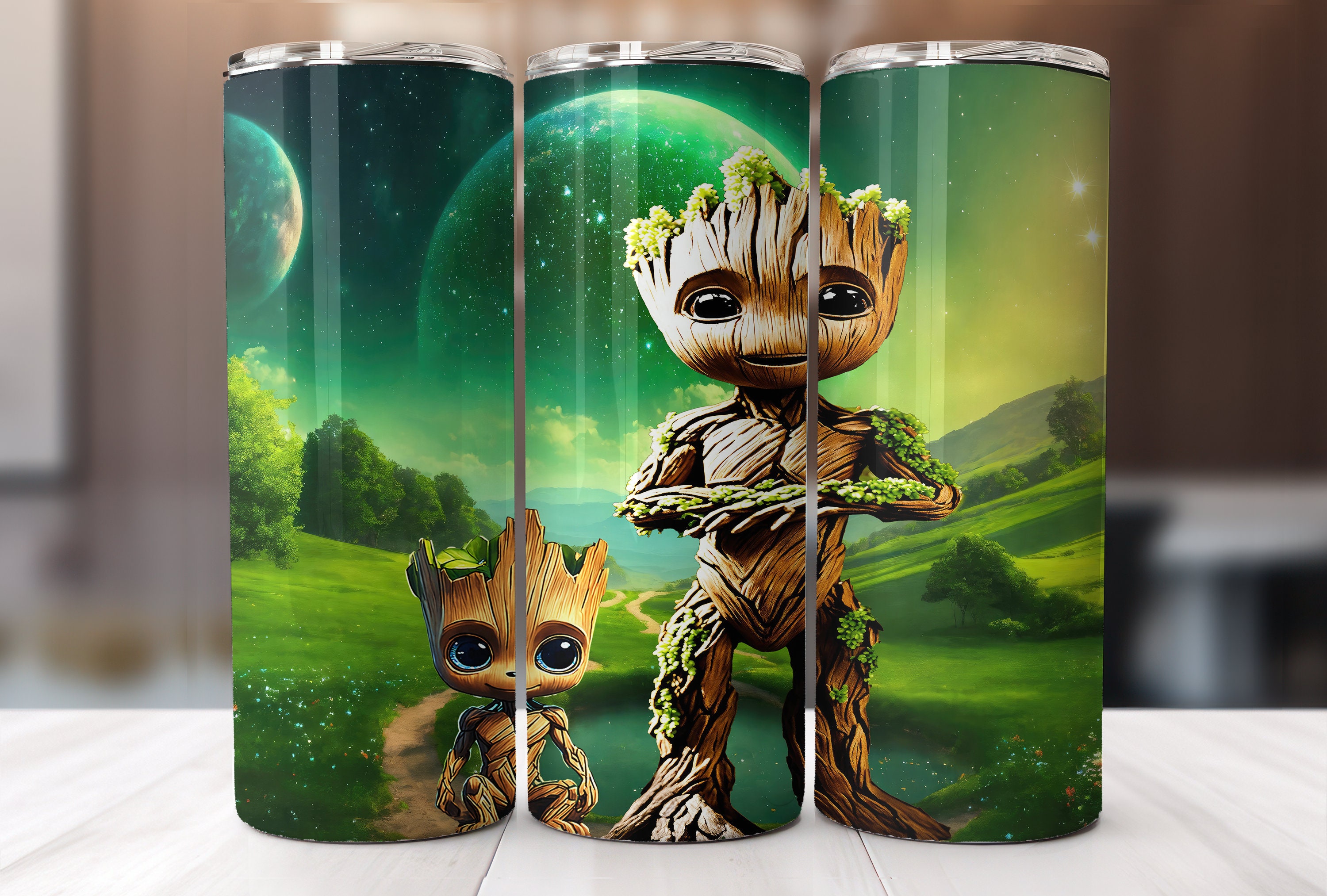 Baby Groot Tumbler Wrap, Baby Groot Tumbler PNG, Baby YODA Sublimation ...