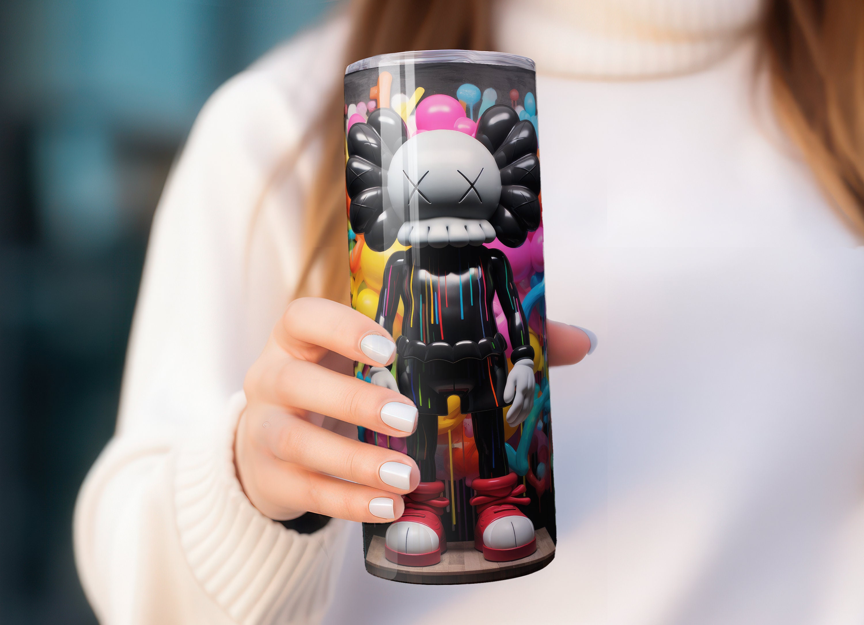 Kaws Tumbler Wrap, Sublimation Tumbler Design, Kaws Tumbler Wrap Design ...