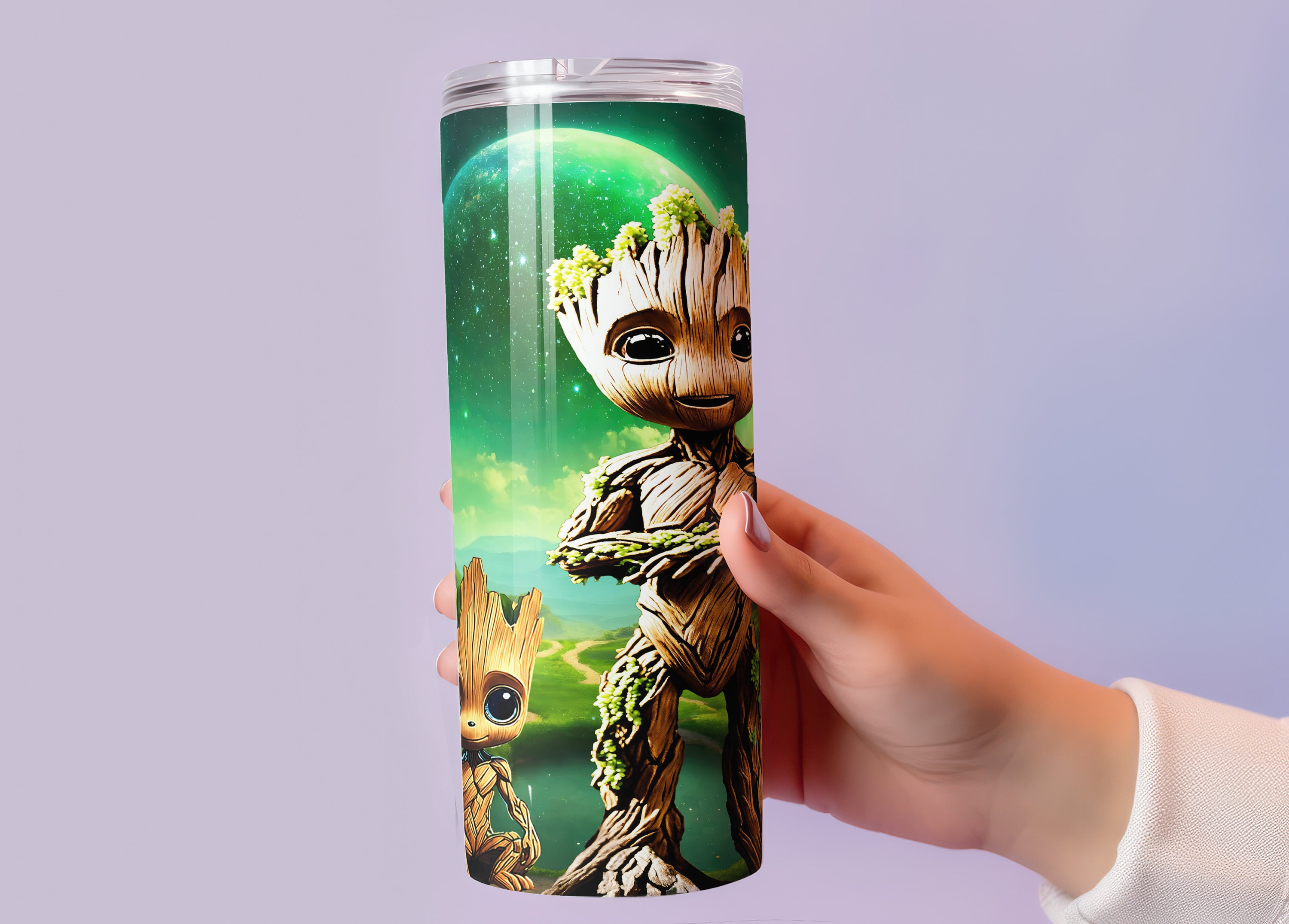 Baby Groot Tumbler Wrap, Baby Groot Tumbler PNG, Baby YODA Sublimation ...