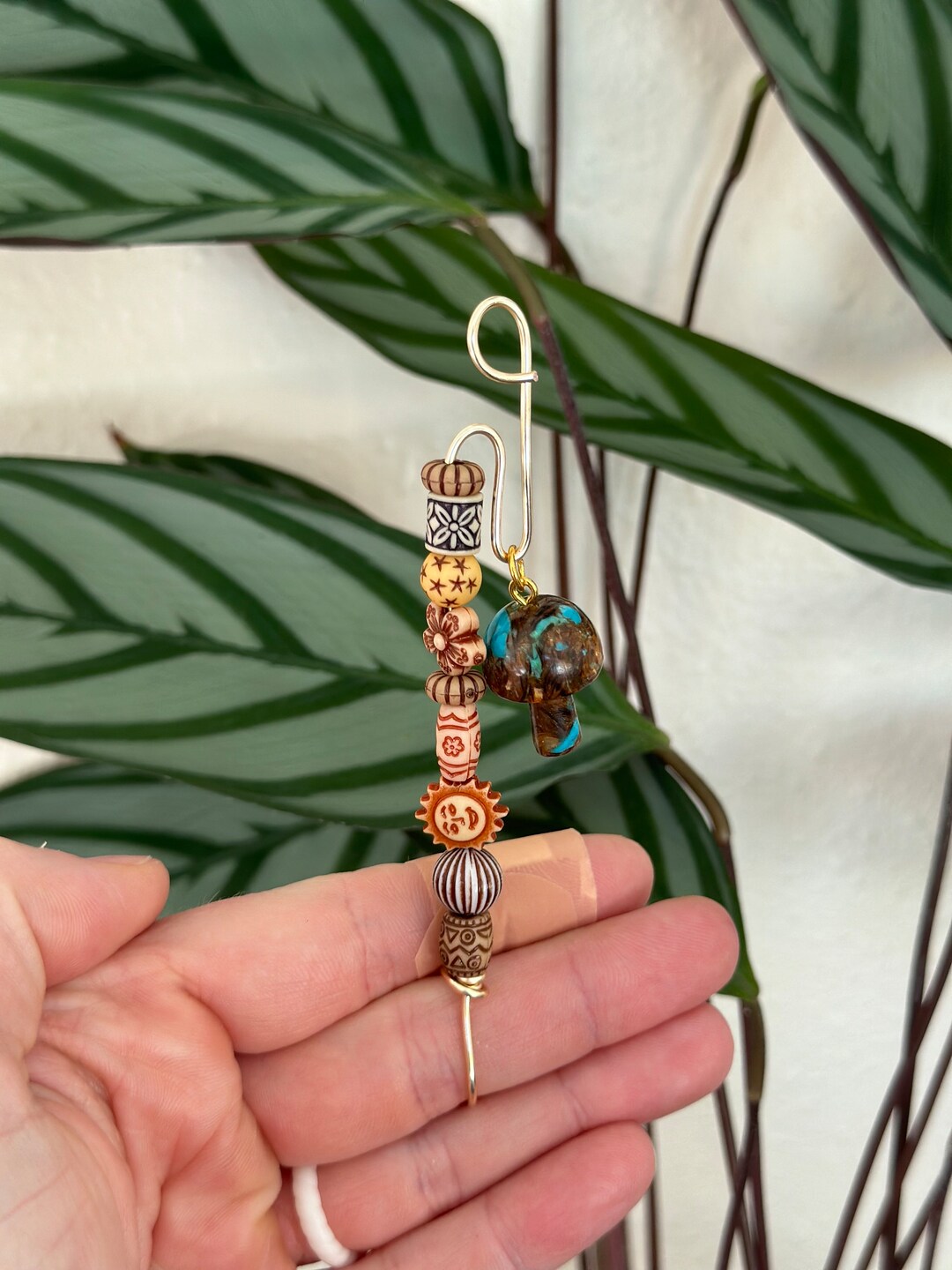 Beaded Cigarette Holder With Wooden Mushroom Charm - Etsy