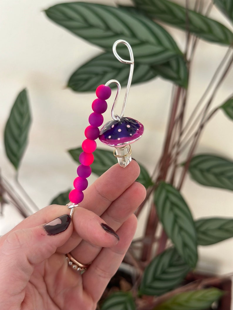 Beaded Cigarette Holder With Mushroom Crystal Charm - Etsy