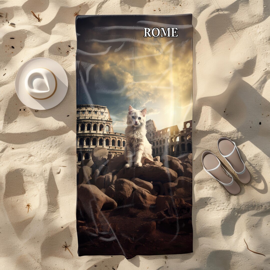 Beach Towel, Bath Towel, Rome, Italy, Pool Towel, Beach Gifts, Travel ...