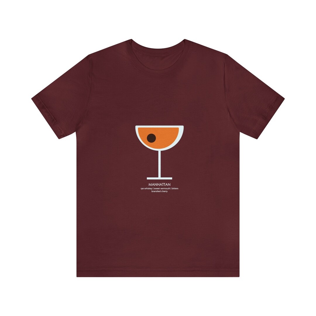 Manhattan Cocktail Shirt, Manhattan Cocktail Tshirt, Manhattan Gift ...