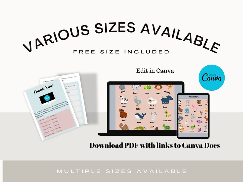 Toddlers Animal Chart, Playroom Prints, Childrens Learning Chart ...