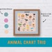 Toddlers Animal Chart, Playroom Prints, Childrens Learning Chart ...