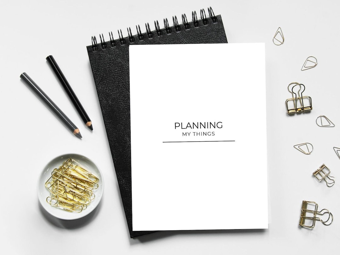Planner First Page PDF Printable to Create the Entire - Etsy