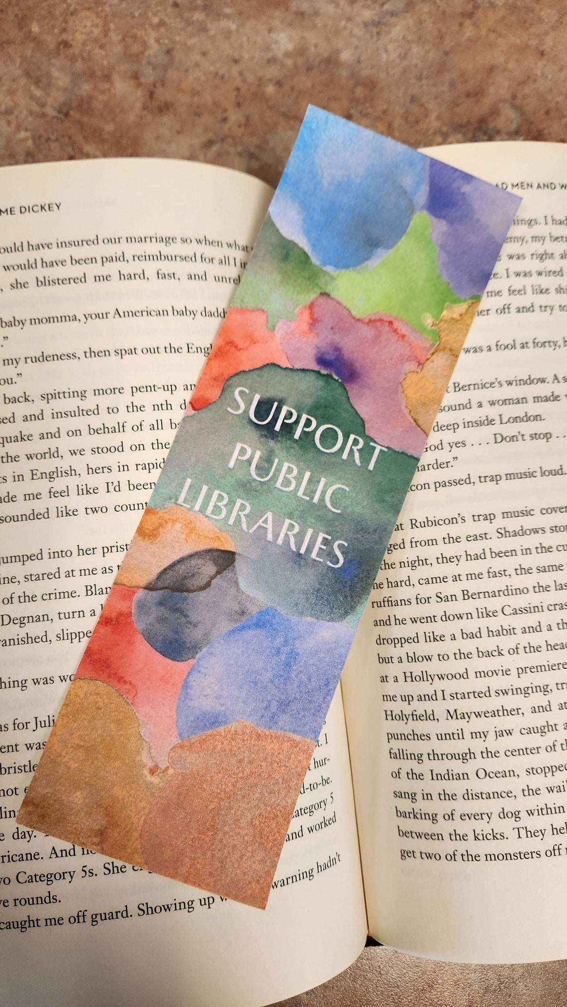 Support Public Libraries Bookmark - Etsy