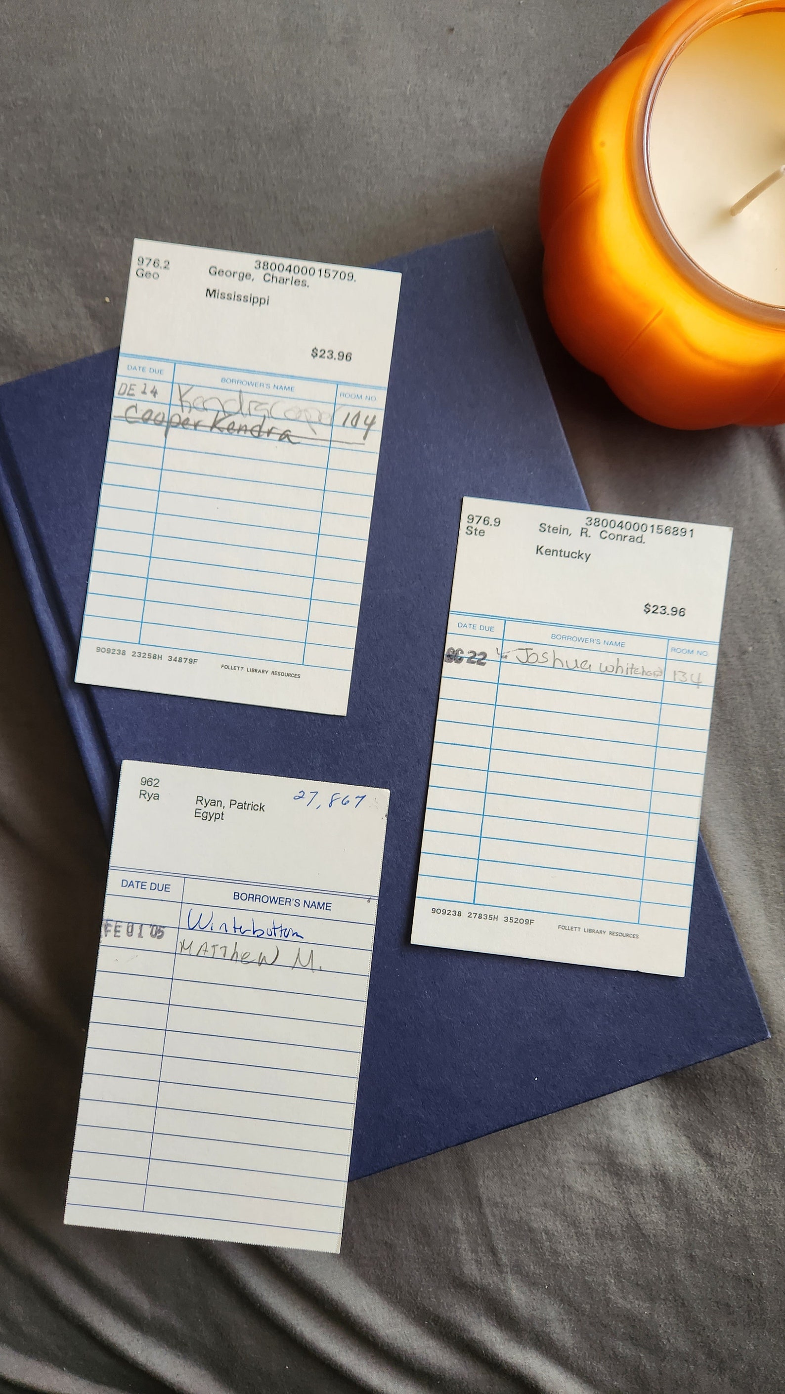 Vintage Library Due Date Stamp Card Bookmarks - Etsy