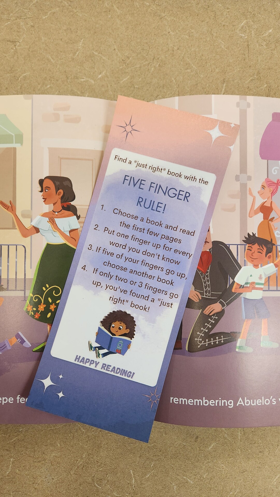 Five Finger Rule - Young Readers Bookmark - Etsy