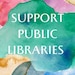 Support Public Libraries Bookmark - Etsy