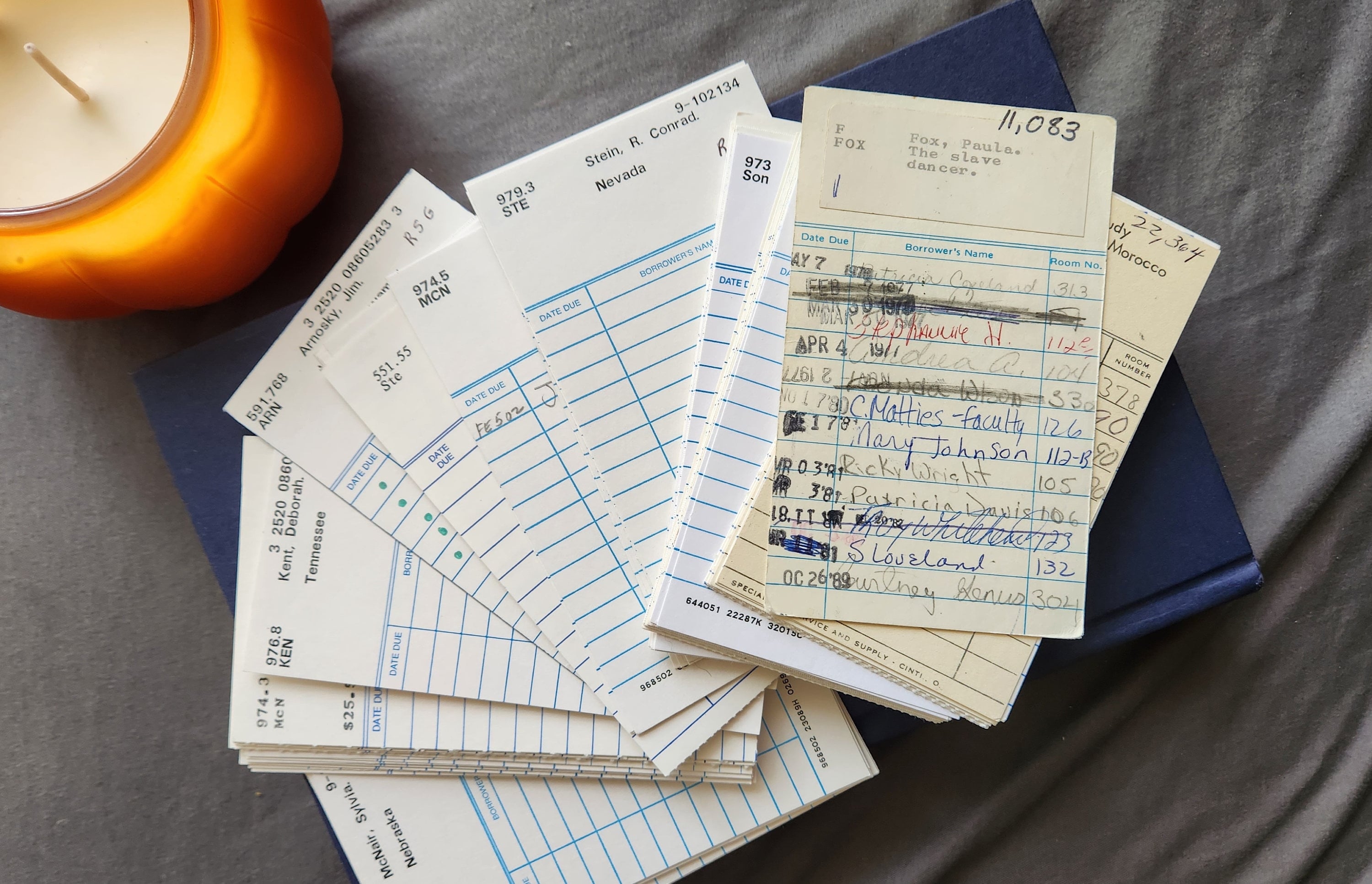 Vintage Library Due Date Stamp Card Bookmarks - Etsy