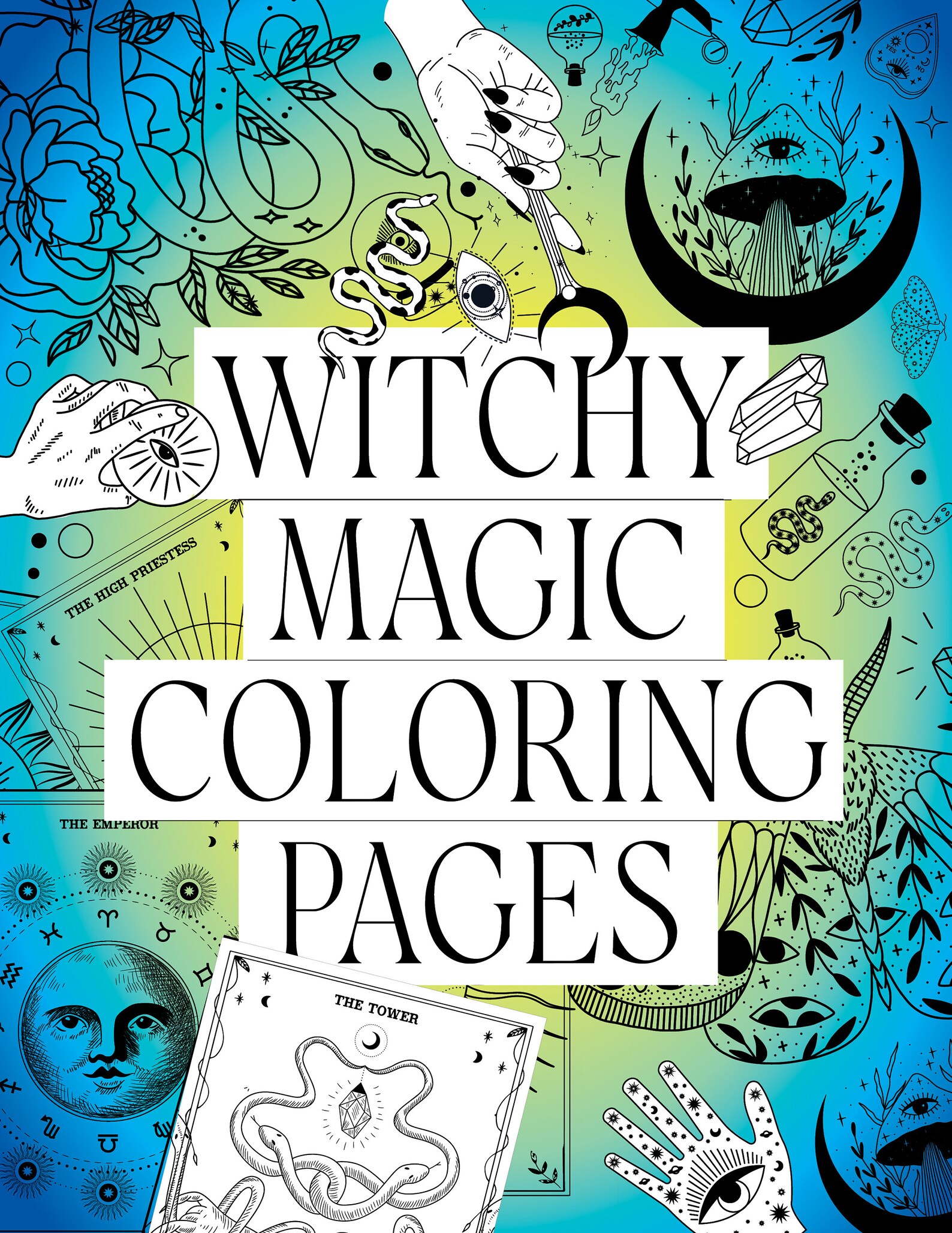 Witchy Coloring Pages Magical Fun Divine Feminine Coloring Book ...