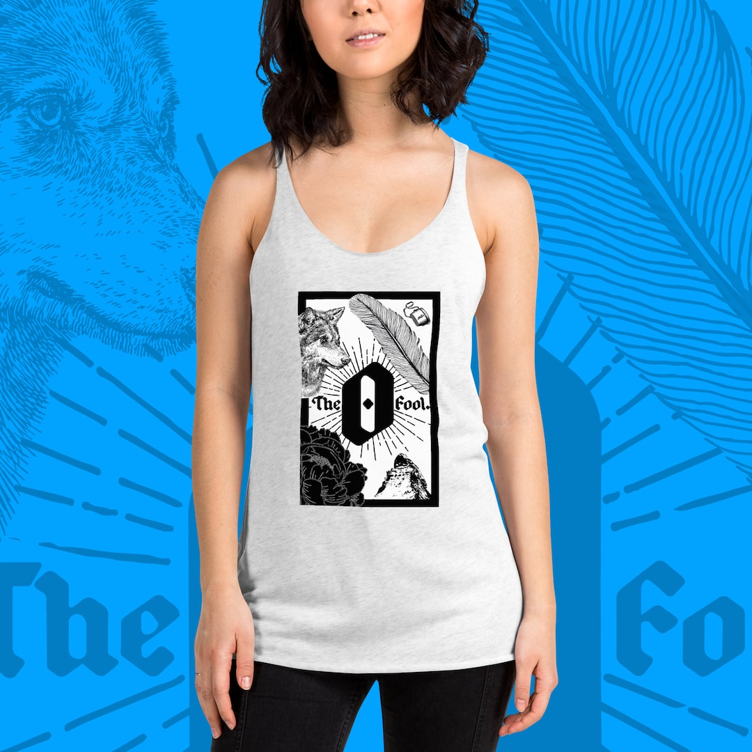 The Fool Tarot Card Tank Gift for Her Fool Card Gift Fool Card Indie ...