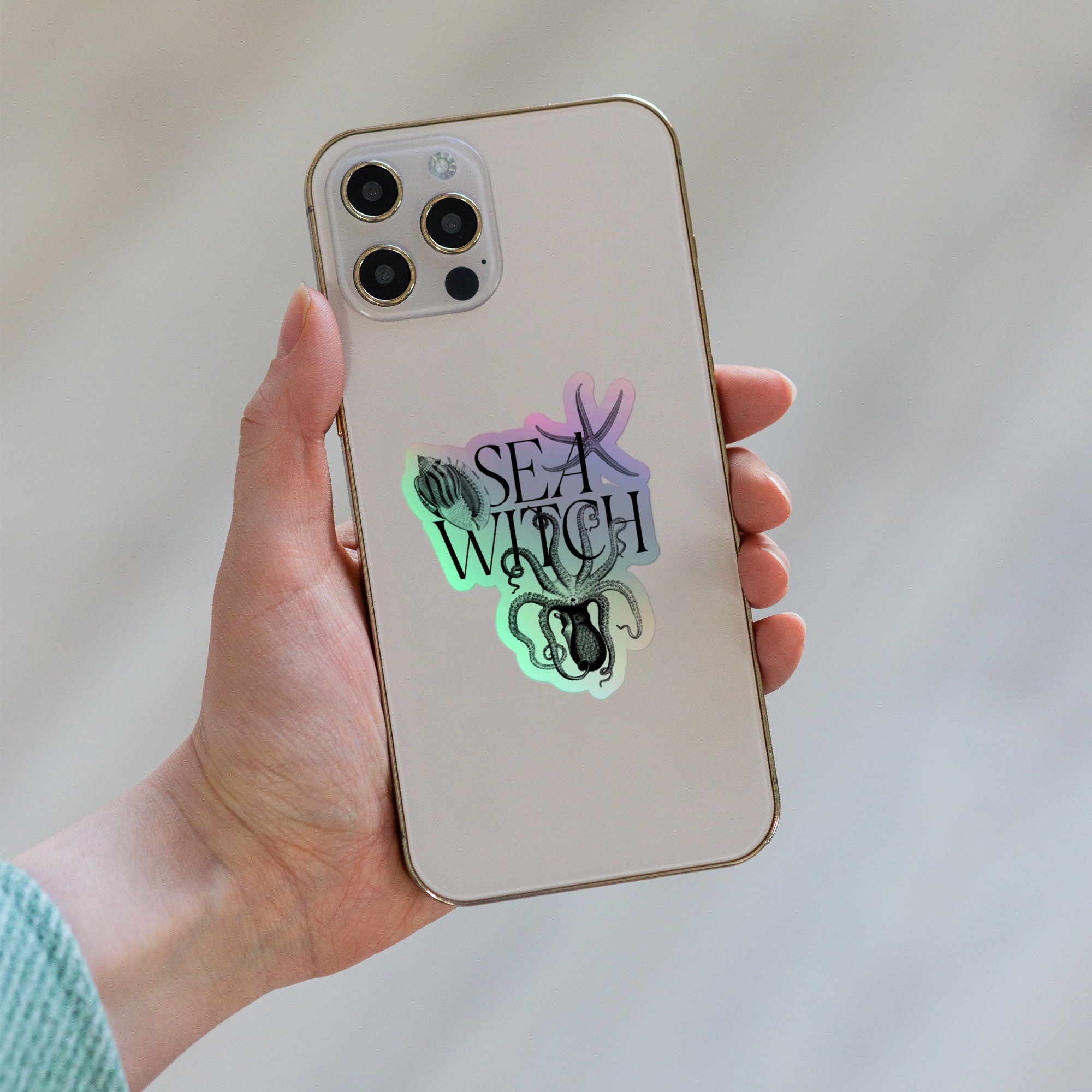 Holographic Sea Witch Sticker Sea Witch Stickers for Shells and Sea ...
