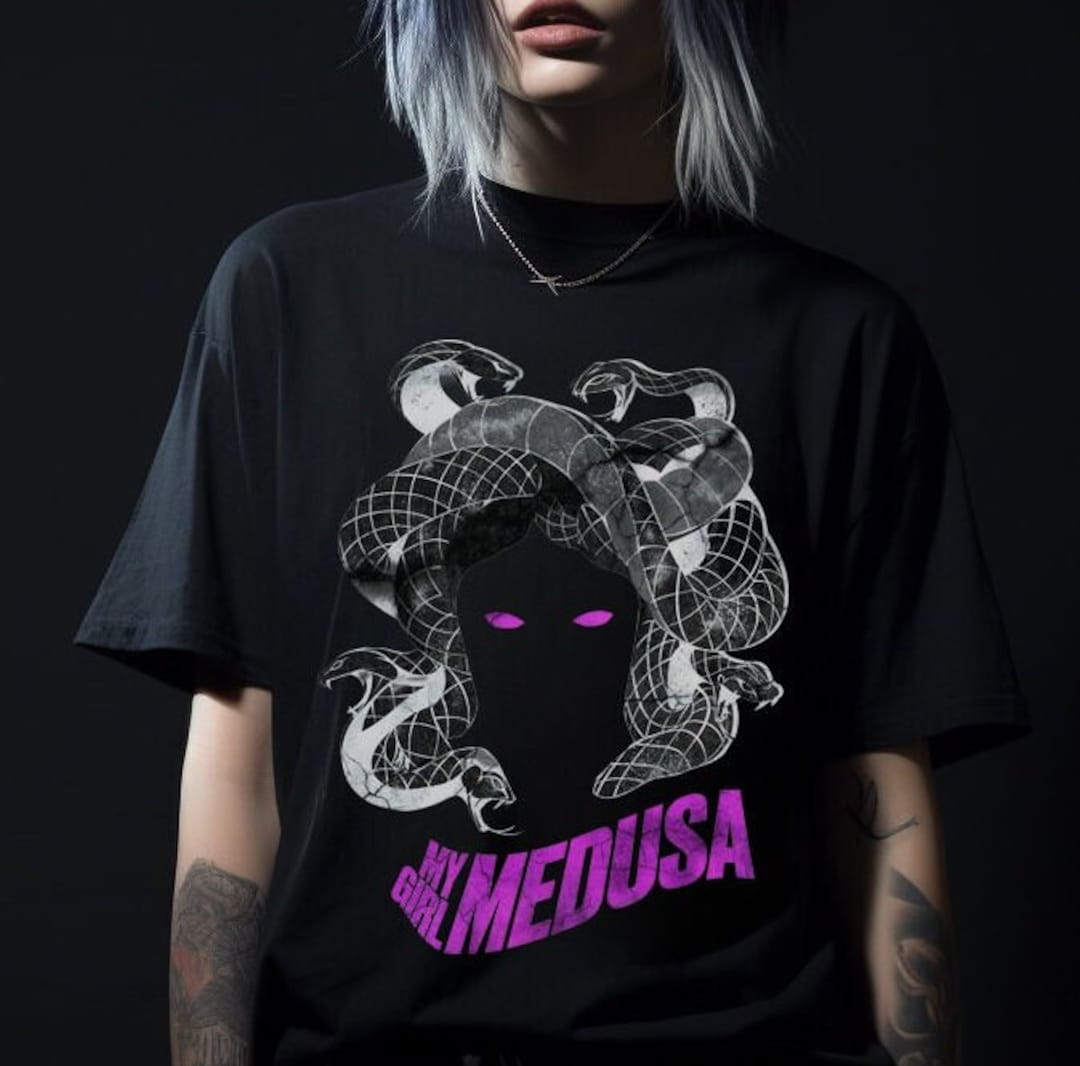 My Girl Medusa Shirt Medusa Snake Face T-shirt Gothic Clothes ...