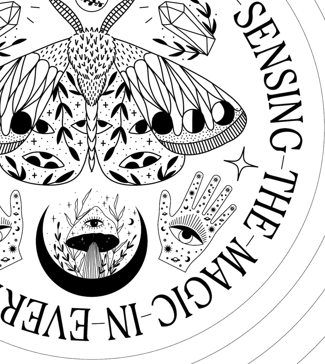 Witchy Coloring Pages Magical Fun Divine Feminine Coloring Book ...