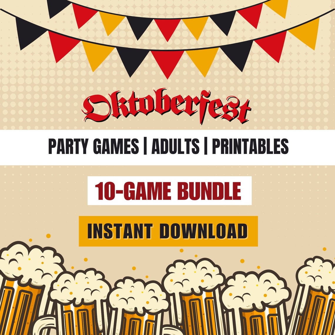 Oktoberfest Game, Printable Oktoberfest Game, Beer Festival Game ...