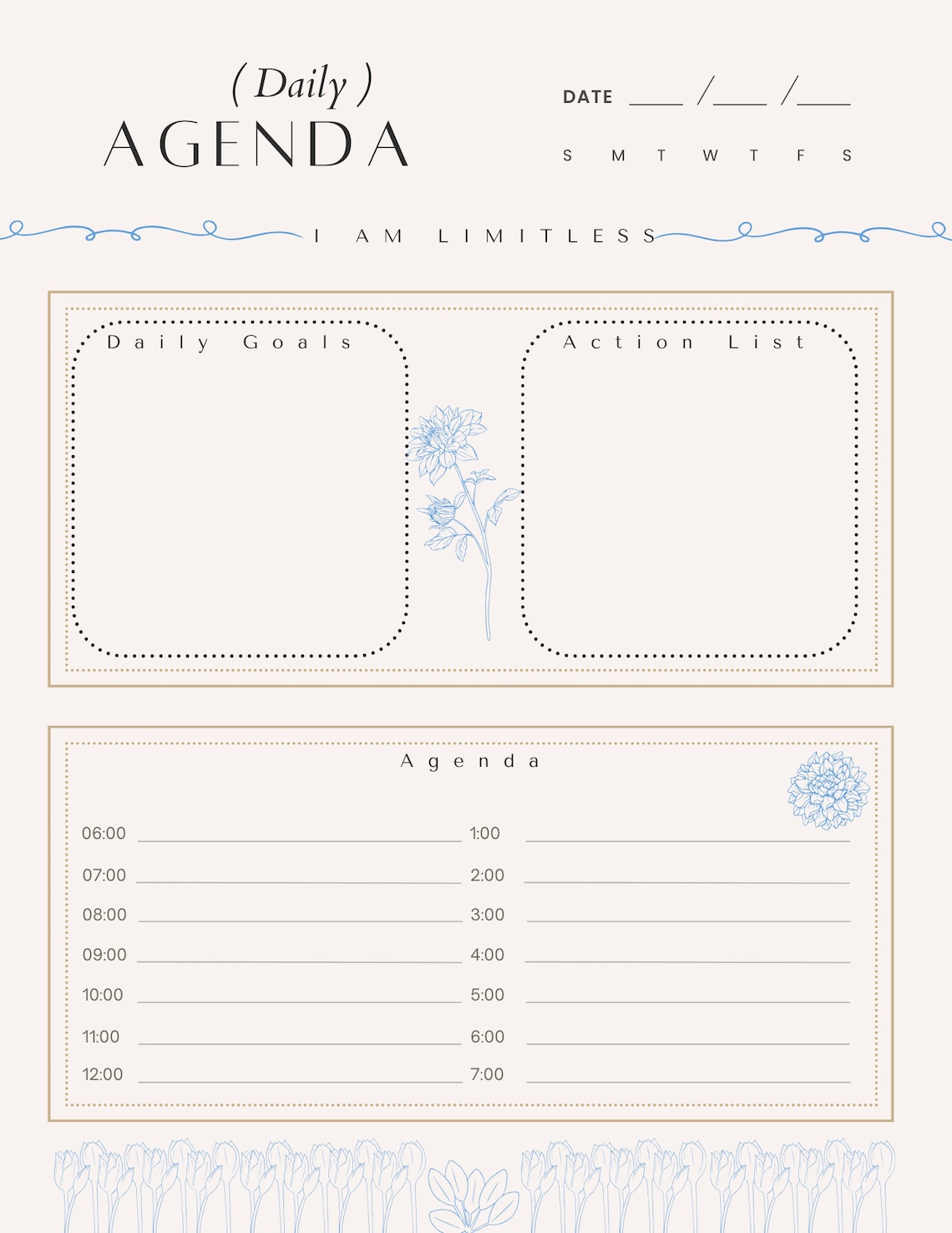Daily Agenda / Planner / Rituals Organizer - Etsy