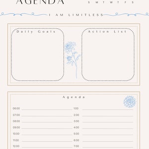 Daily Agenda / Planner / Rituals Organizer - Etsy