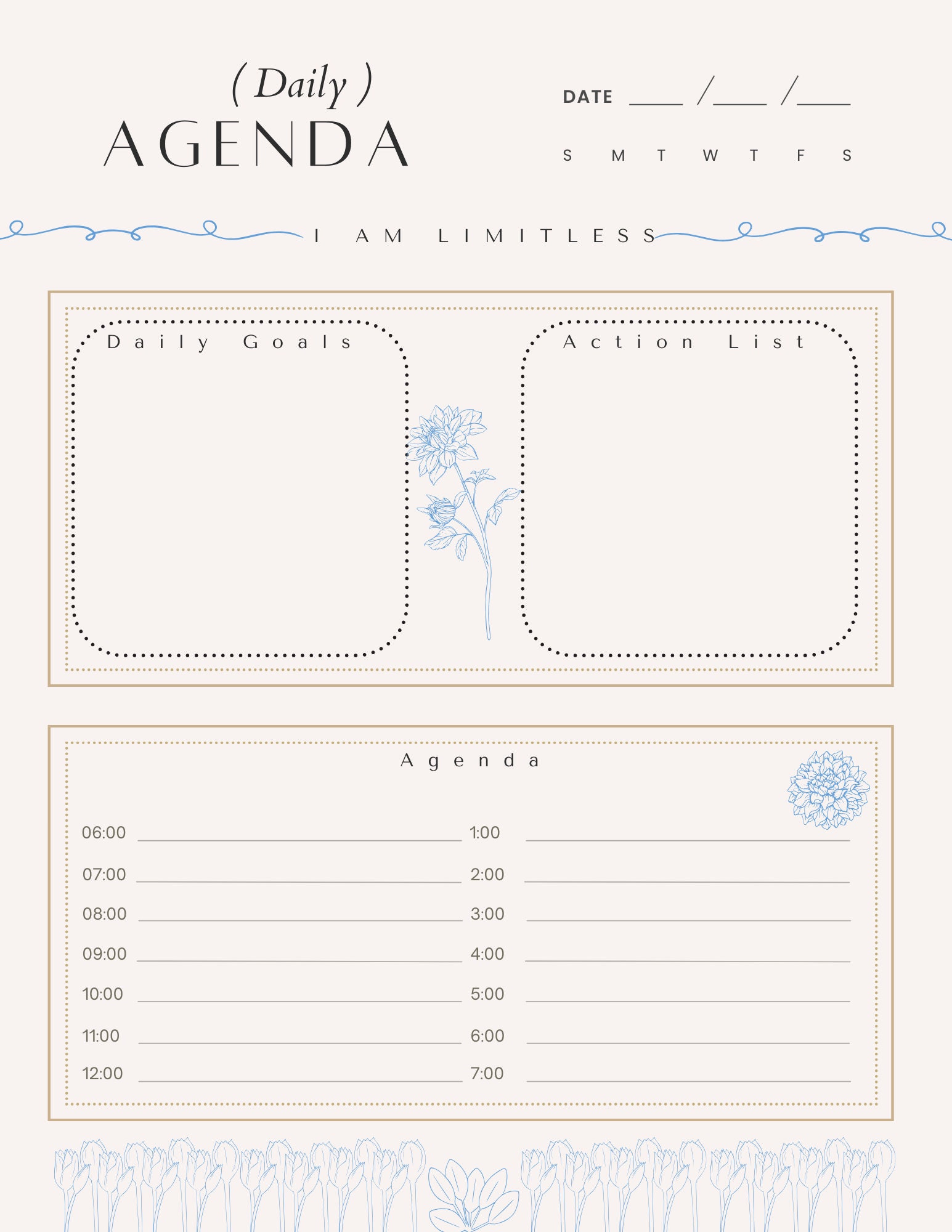 Daily Agenda / Planner / Rituals Organizer - Etsy