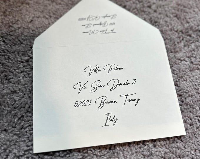 Custom Envelope Addressing (A9) - Etsy
