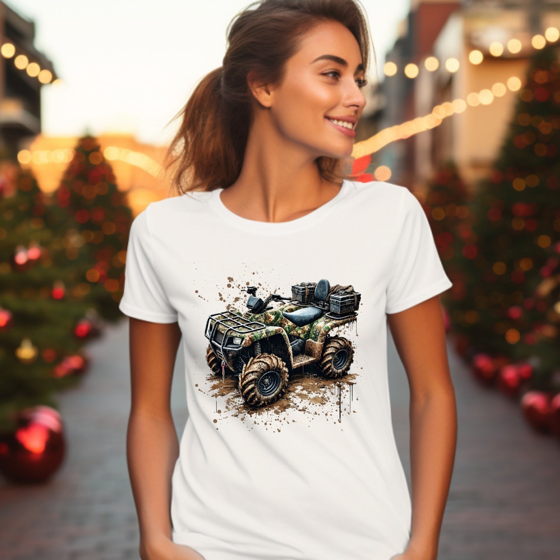 Camouflage Mudding Four Wheeler PNG: Offroad ATV Watercolor (digital ...