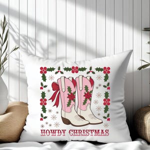 Howdy Christmas PNG Digital File, Western Christmas Boots Clipart ...