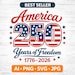 USA 250th Anniversary PNG Bundle, America 250 Merchandise, Sublimation ...