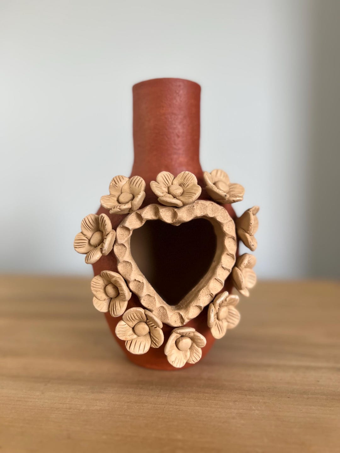 Clay Heart Chimney • Oaxacan Handmade Chimney • Oaxacan Chimenea ...