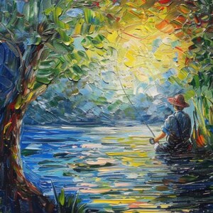 Fishing Art - Etsy