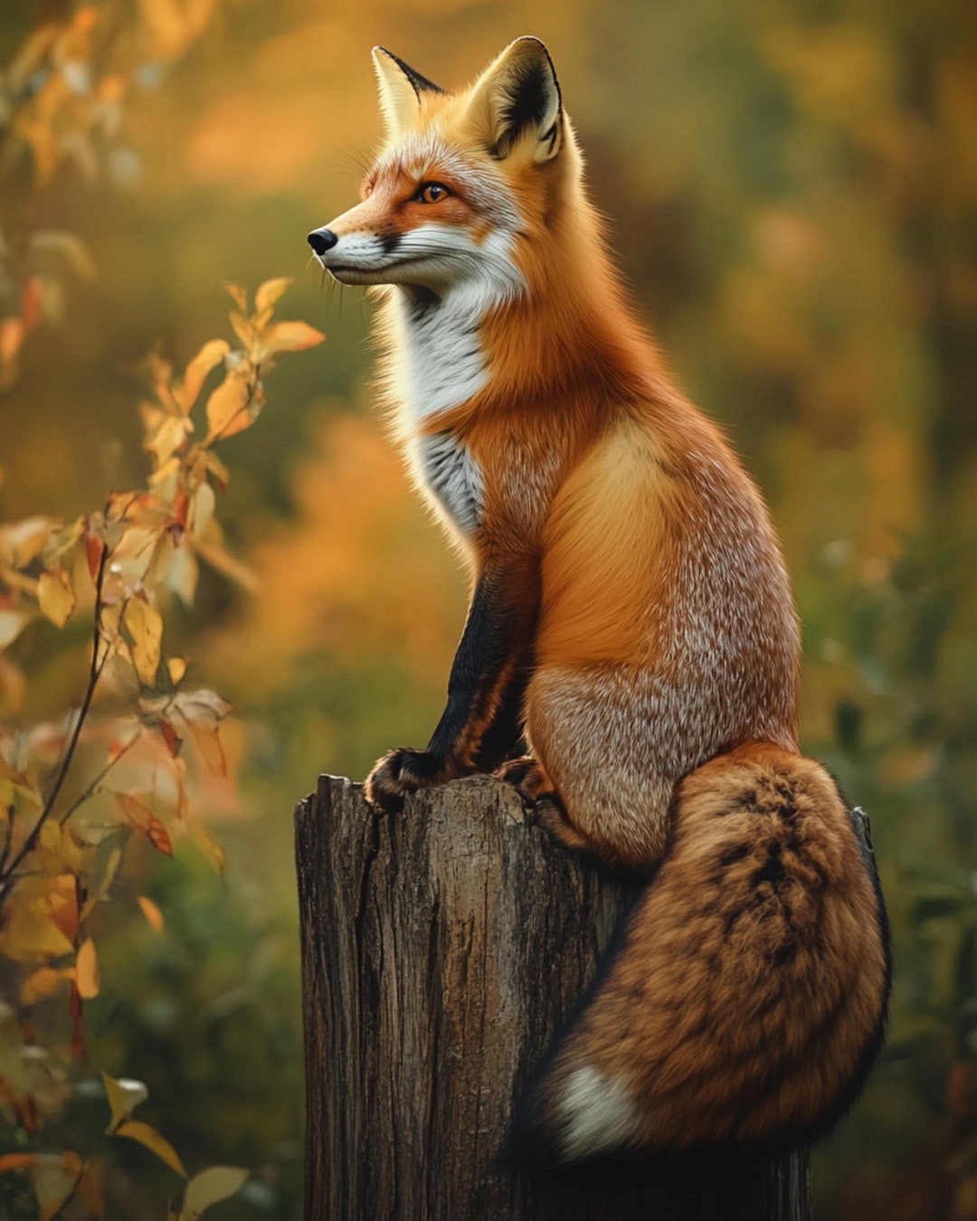 Red Fox Digital Download Wildlife Printable Art - Etsy