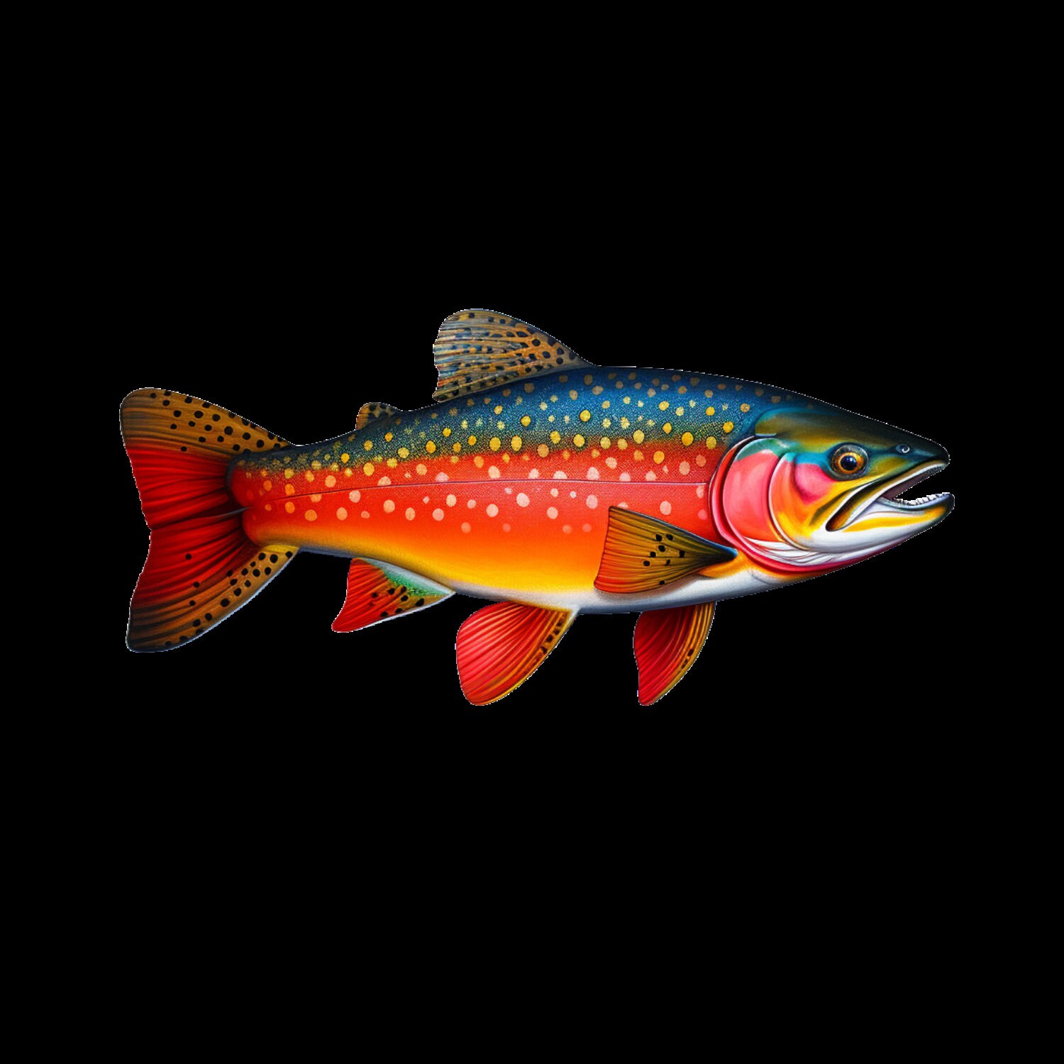 Brook Trout PNG Clip Art, Fishing - Etsy